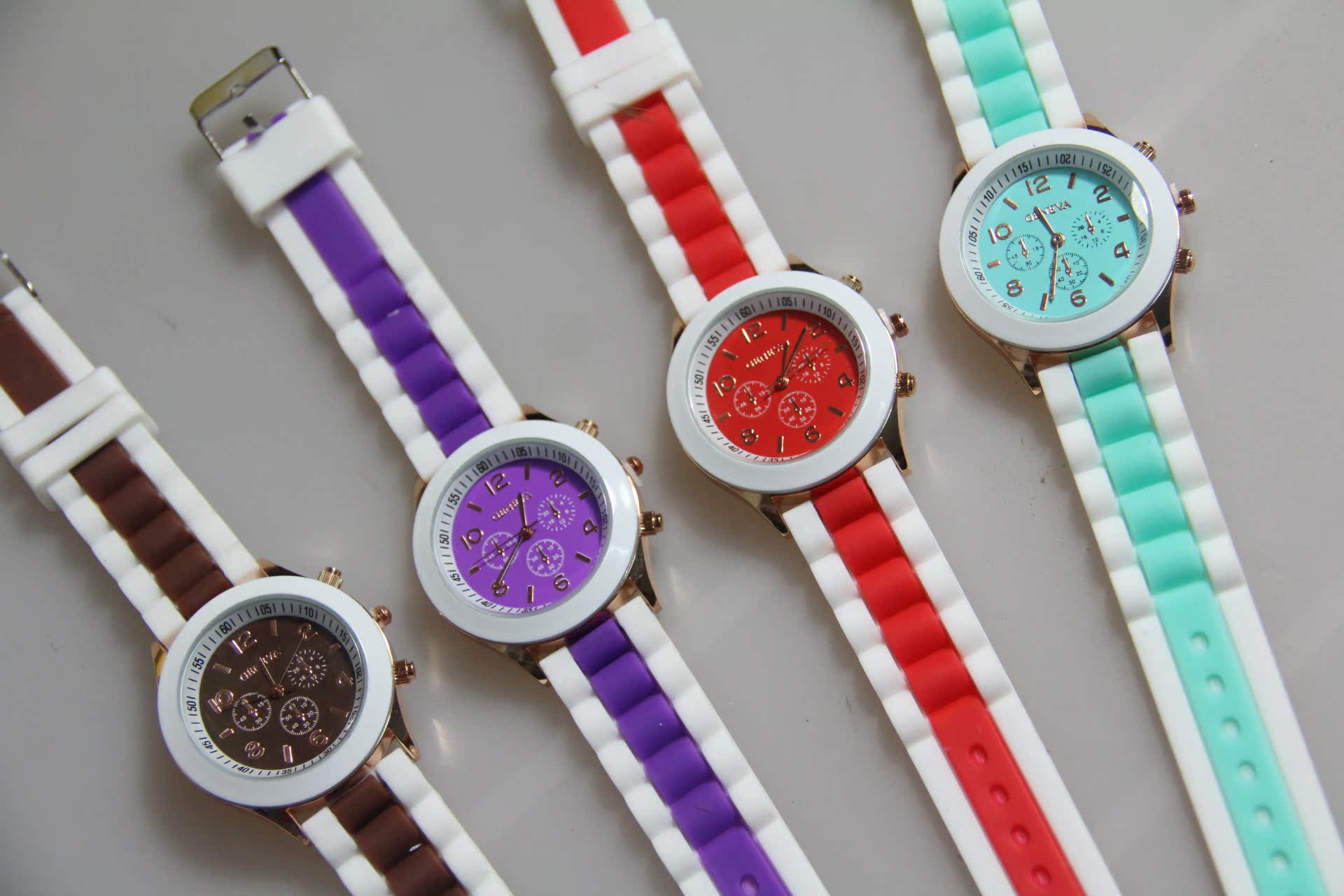 Женева, часы GENEVA часы, Южной Кореи, Японии, конфеты кварцевые часы ...